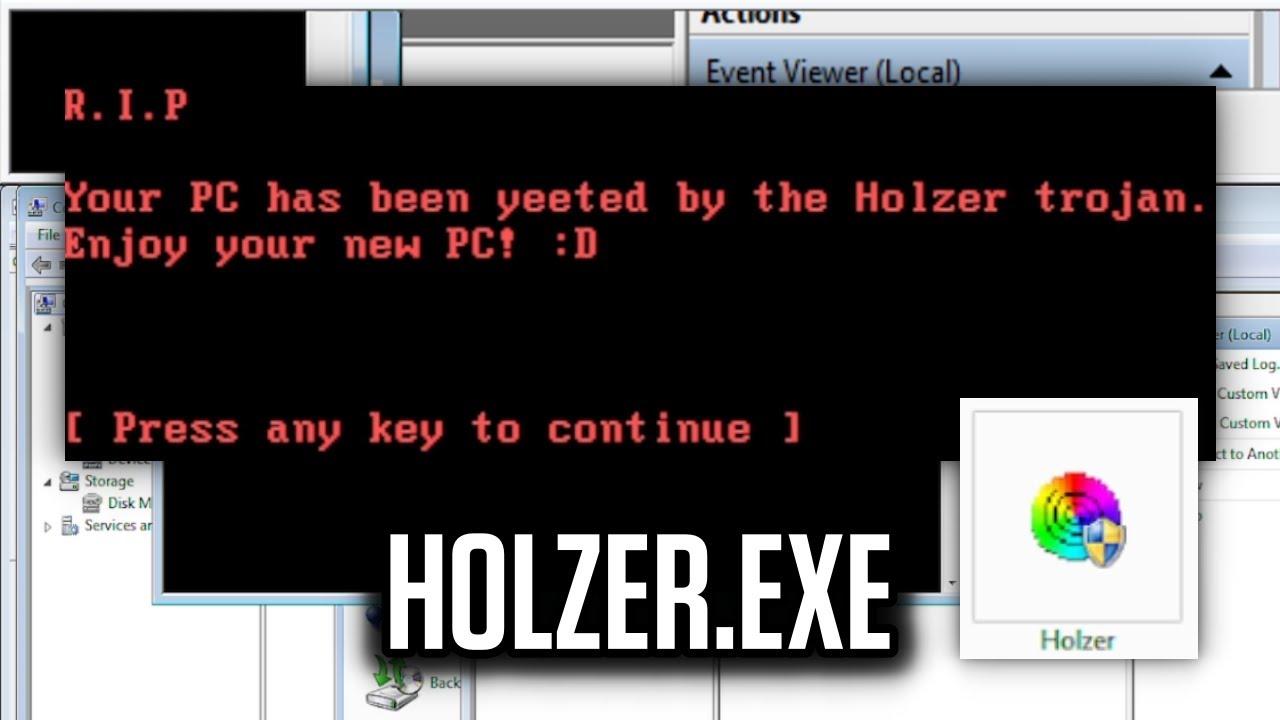 Virus HOLZER.EXE akan membuat PC Mu Otomatis Berjalan Sendiri menuju ...