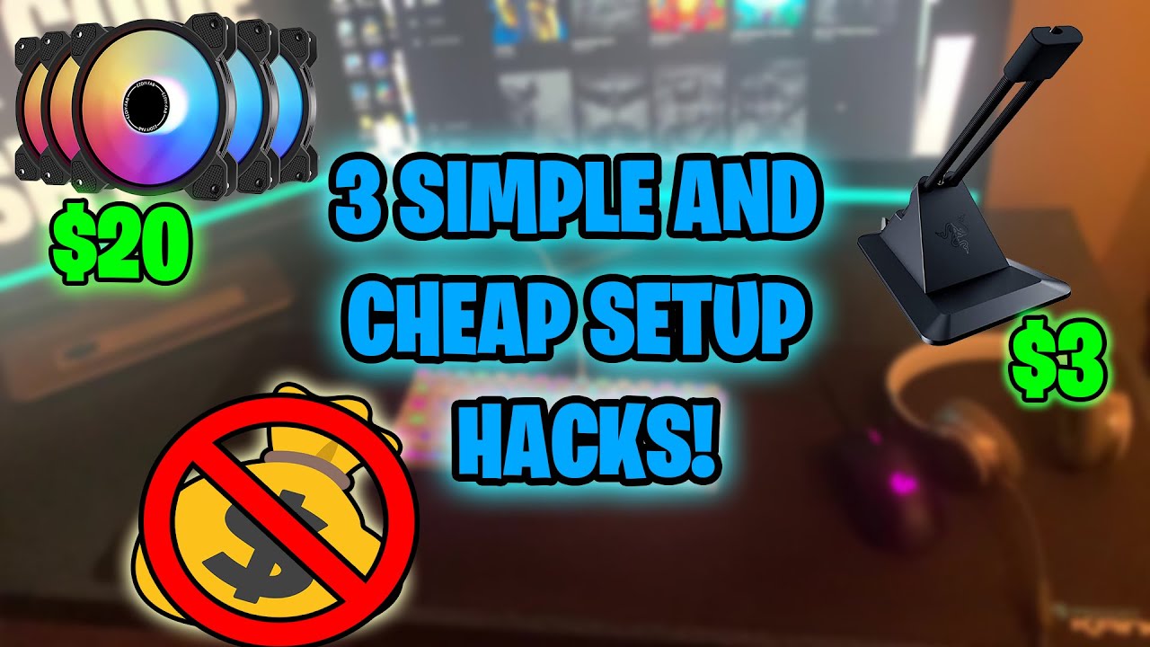 3 Simple and CHEAP Hacks to Improve your Gaming Setup! - YouTube
