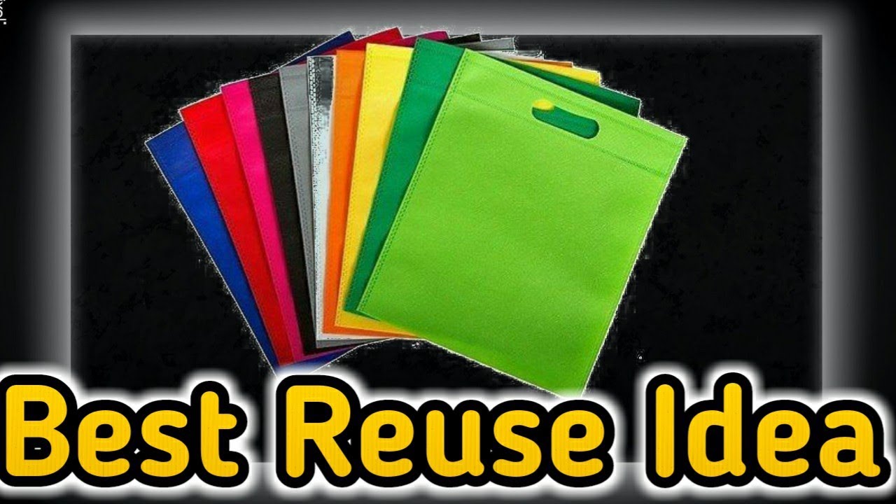 Best reuse idea of fabric carry bag - Best out of waste bag, - YouTube