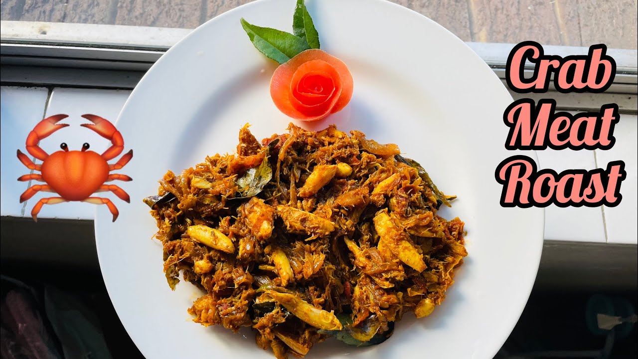 crab meat roast kerala style recipe | njandu roast - YouTube