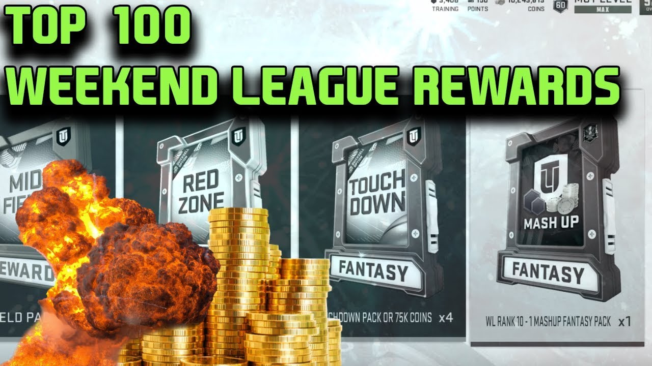 TOP 100 WEEKEND LEAGUE REWARDS | MADDEN 19 ULTIMATE TEAM - YouTube