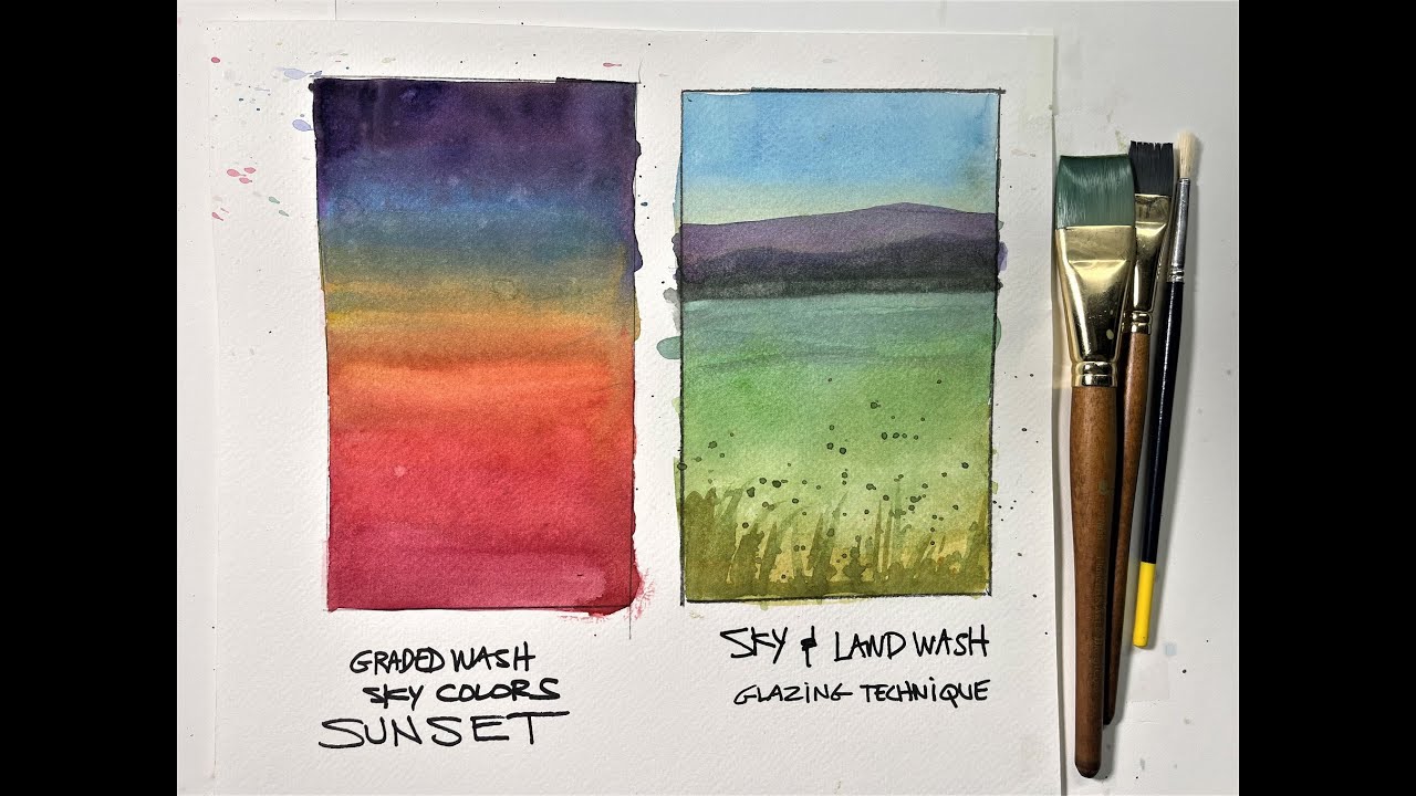 EXTREME BEGINNERS - Watercolor Exercises for Strong Technique Formation ...