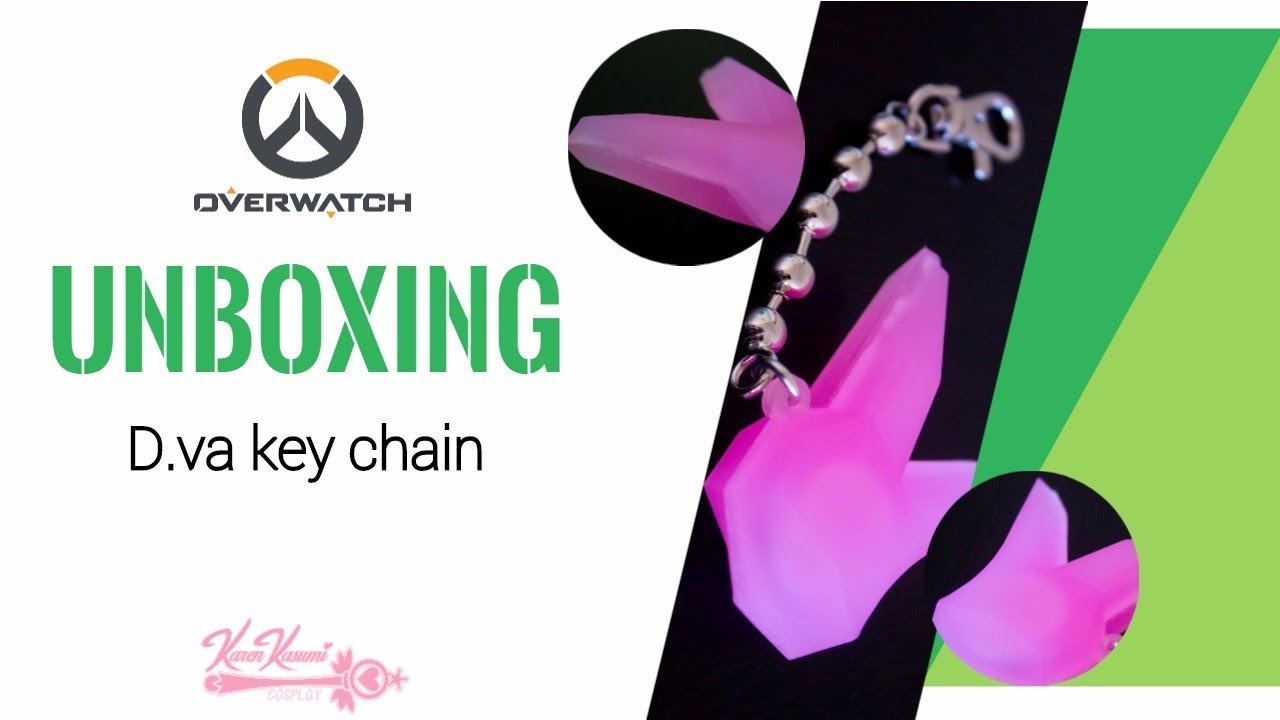 D.va key chain - Overwatch SDCC 2017 - YouTube