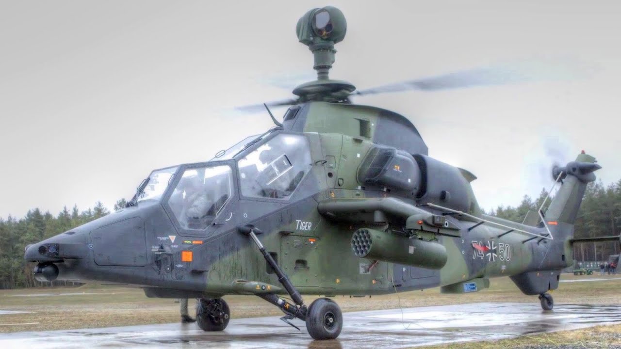Tiger Helicopter Takeoff – German Army's Deadly Attack Helicopter - YouTube