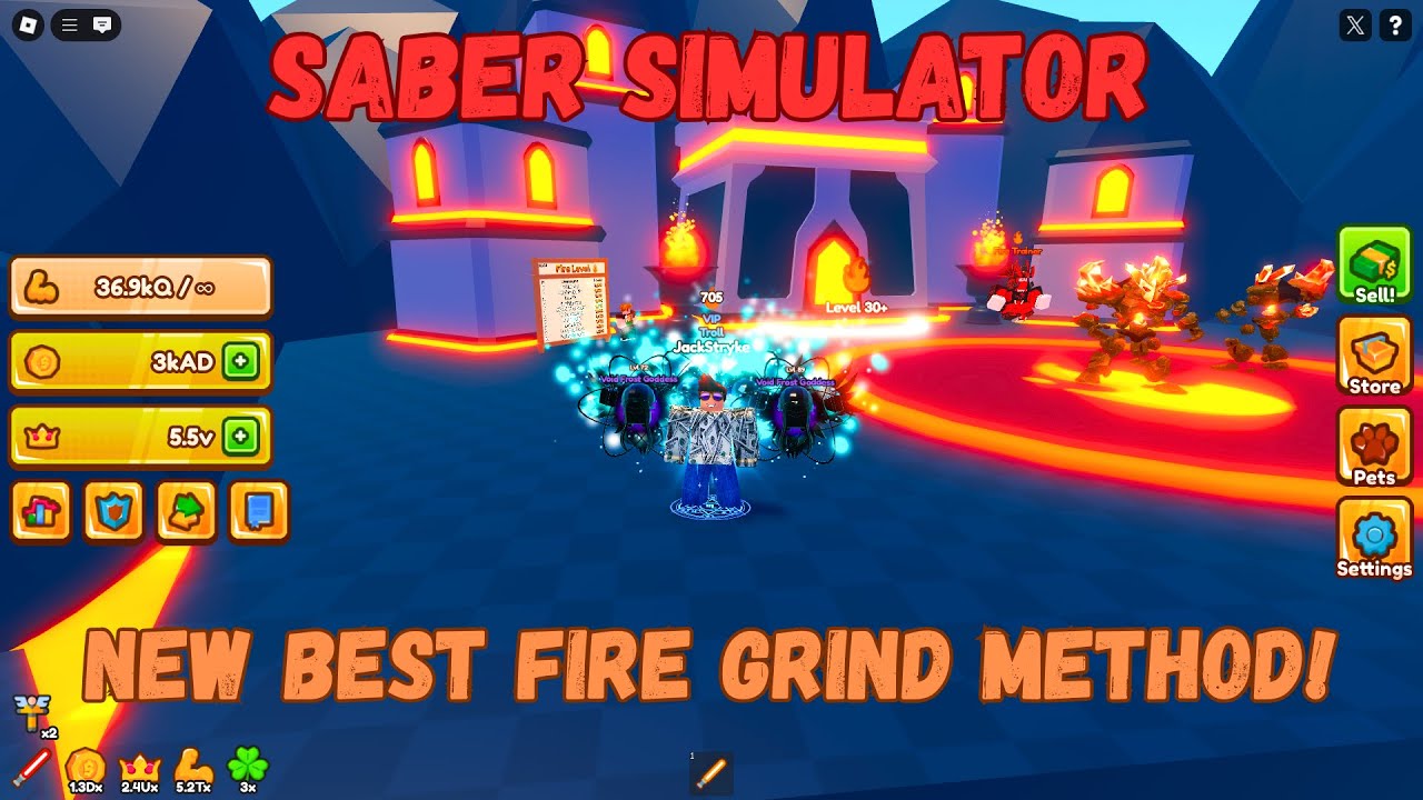 Saber Simulator | NEW BEST FIRE GRIND METHOD - YouTube