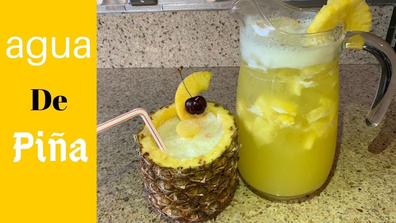 HOW TO MAKE AGUA DE PIÑA |PINEAPPLE WATER| - YouTube
