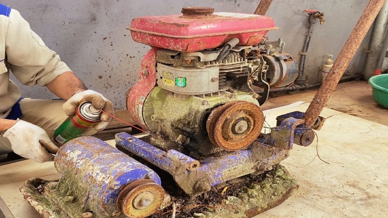 Restoration Antique ROBIN 3.5HP Plate Compactors // Repair Old Japanese ...