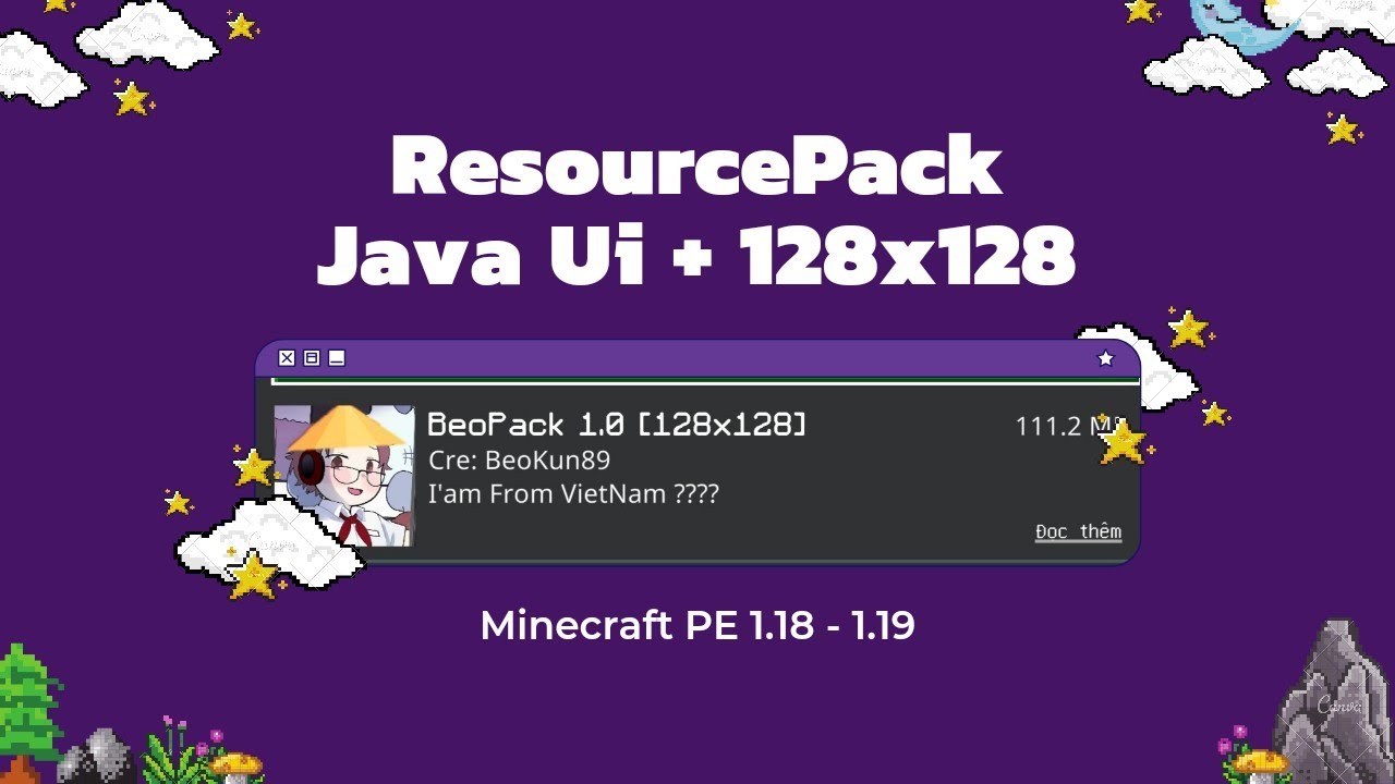 Minecraft PE | Resource pack Java Ui + Faithful 128x128 | 1.18 - 1.19 ...
