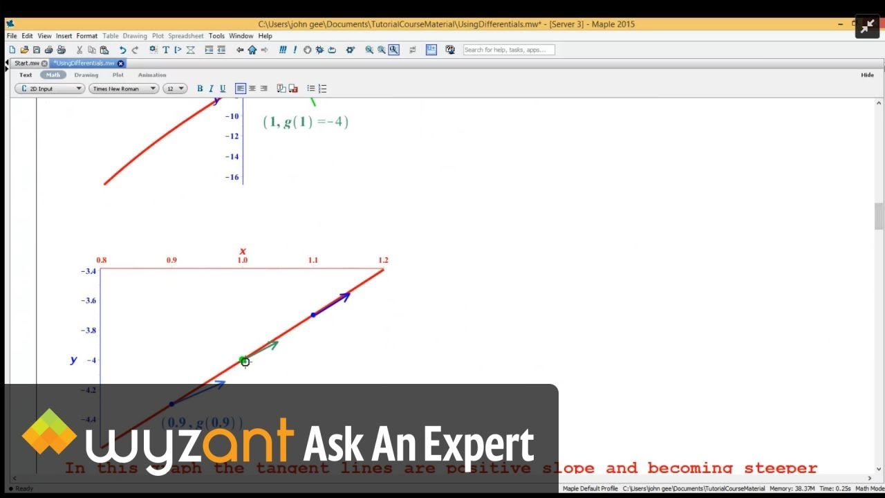 By Finding The Solution For G x And Drawing Its Graph We See Tangent