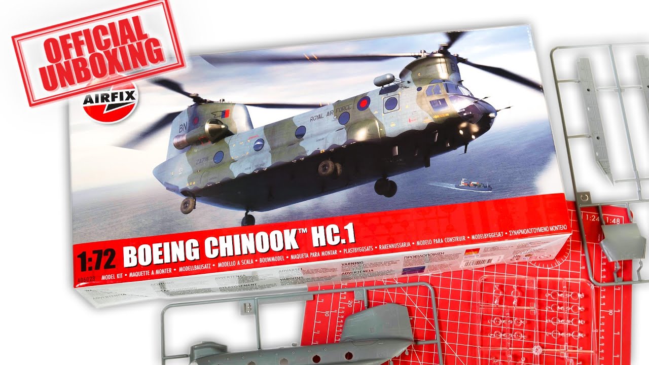 Official Unboxing Airfix - Boeing Chinook HC.1 (A06023) - NOW ...