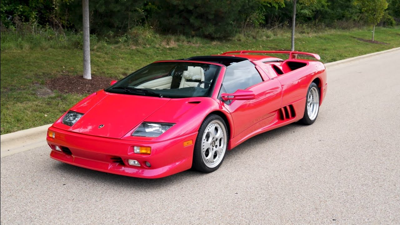 Test Drive Lamborghini Diablo VT Roadster Rosso Targa #lamborghini # ...
