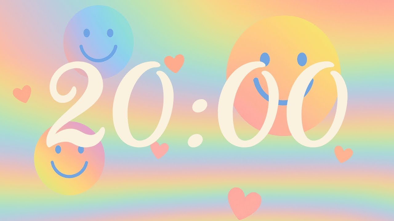 20 Minute Countdown Timer | Cozy Celebrate Every Color | Upbeat Lofi ...