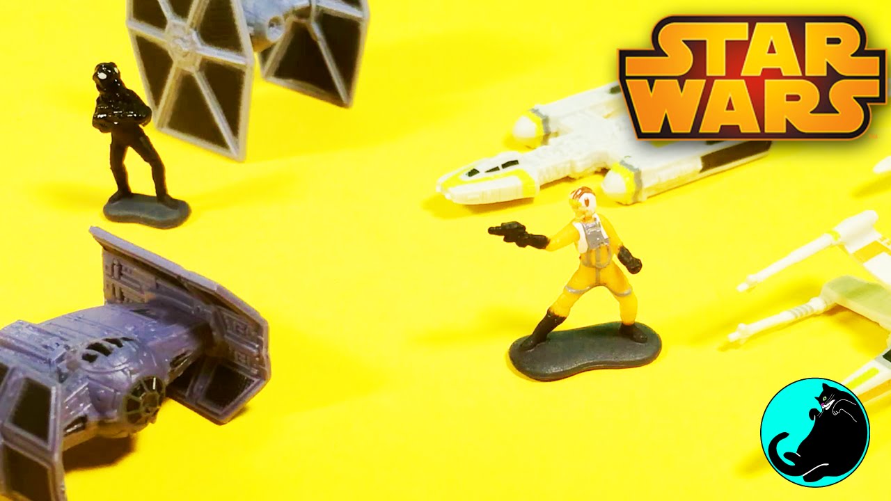 Star Wars Micro Machines Trench Run Disney Hasbro Toy Unboxing - YouTube