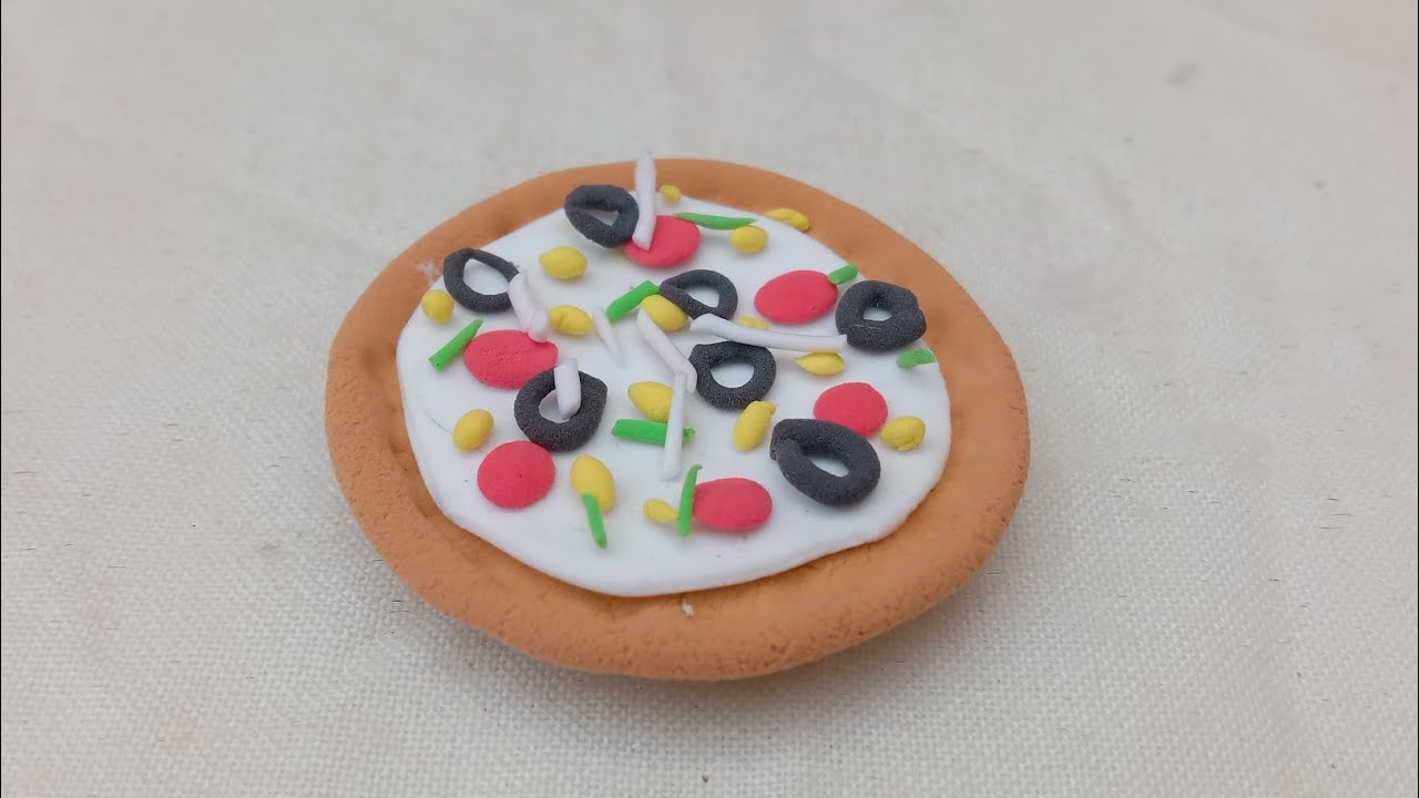 Clay Pizza | Mini Clay Crafts Pizza | How to Make a Pizza With Clay ...