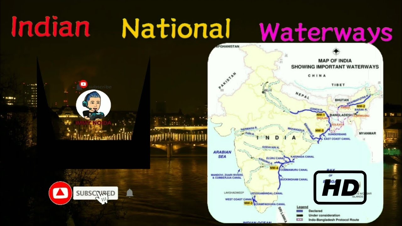 Indian National Waterways || Water Route #GovermentExam #Waterways # ...