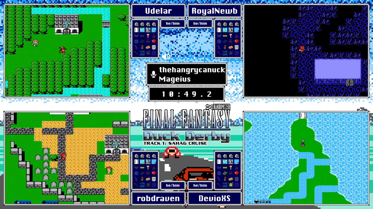 Final Fantasy Randomizer - Duck Derby: Race 1 - YouTube