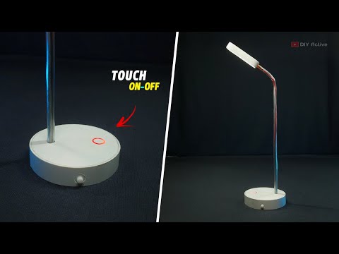 Study Lamp ।। how to make table lamp at home using pvc pipe ।। DIY Touch ON-OFF Table Lamp