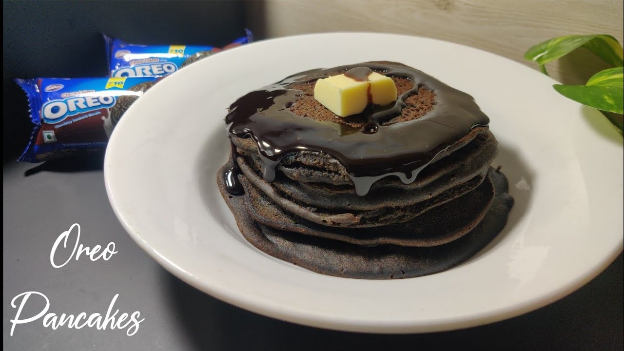Oreo Pancakes /Oreo Pancake Recipe / Breakfast Pancakes Recipe ...