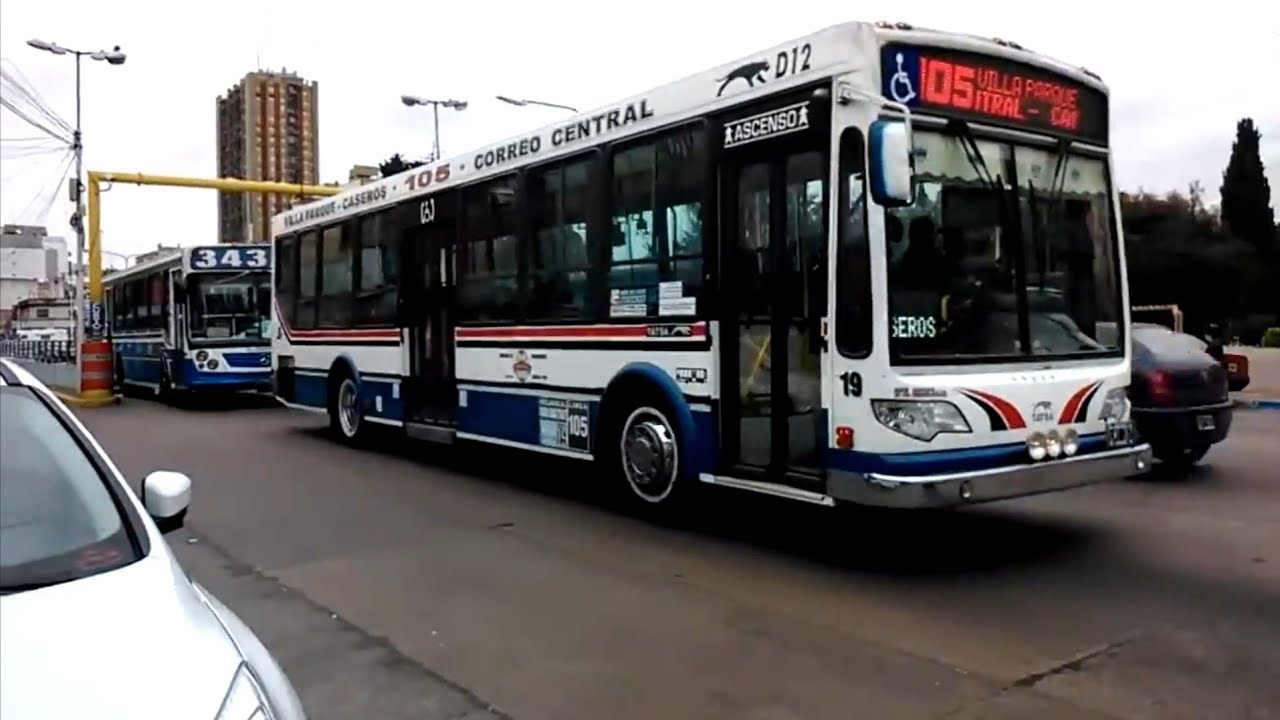 Linea 105 interno 19! (TATSA Puma D12) Octubre 2015 - YouTube