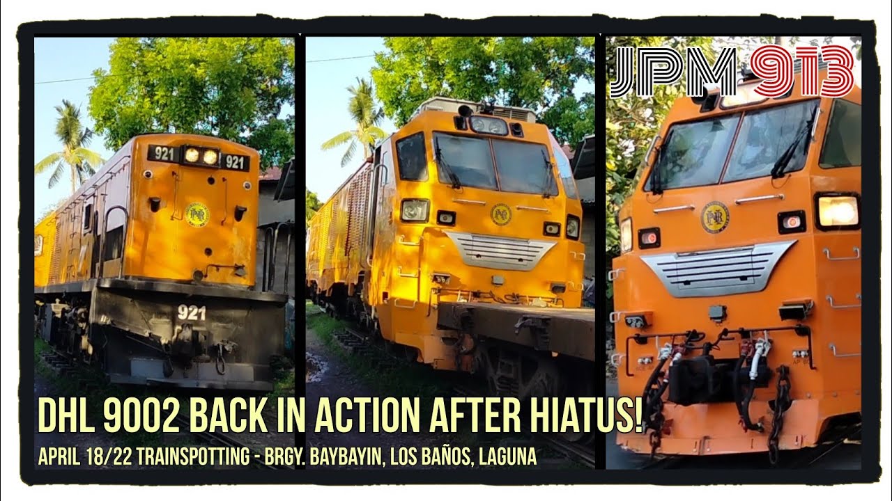 PNR DHL 9002 back in action! Tandem with 921 with Flatcars and Solo ...