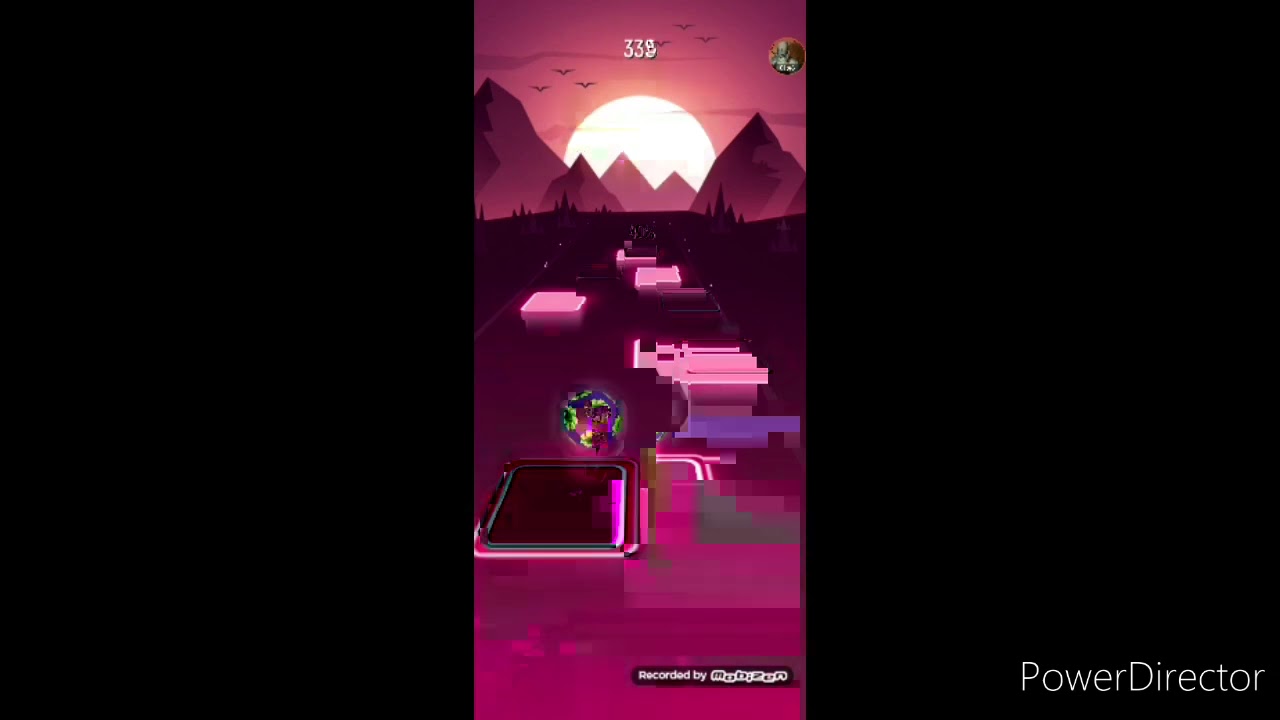 HAHAHAHA I DID IT tile hop thingy - YouTube