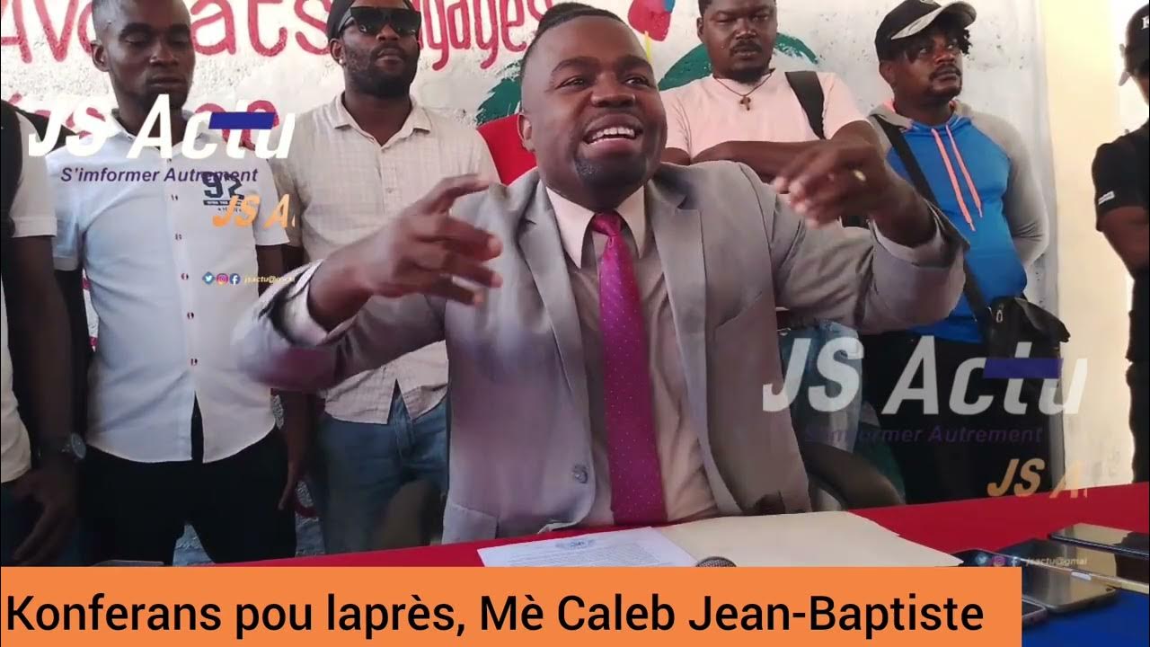 Mè Caleb Jean-Baptiste , fè gwo deklarasyon, e li men di yo asasinen gadyen kabinèl, kouri vin ...