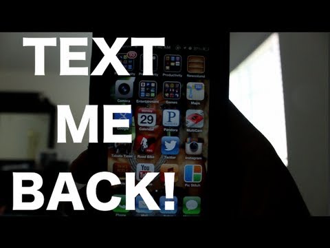 Text me back!!! - YouTube