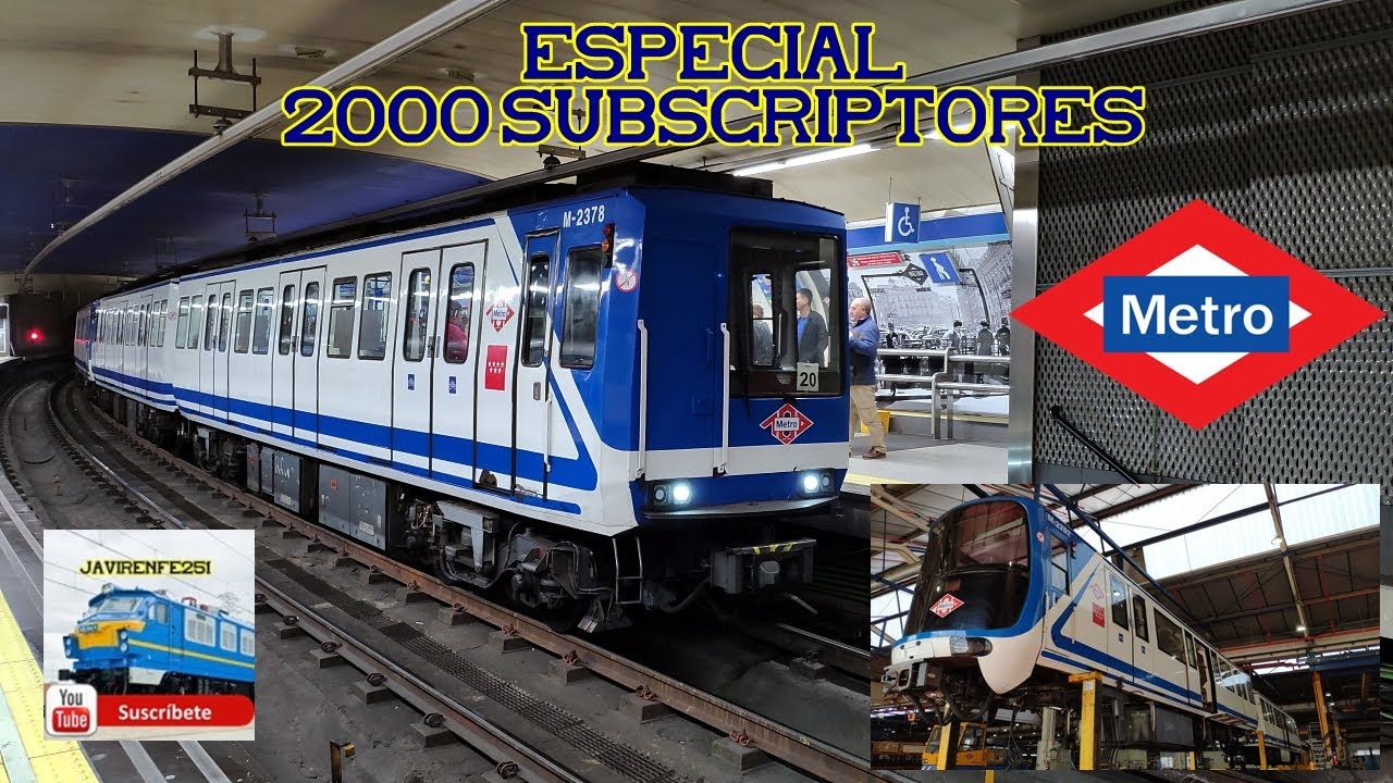 Metro de Madrid serie 2000, Especial 2000 Subscriptores - YouTube