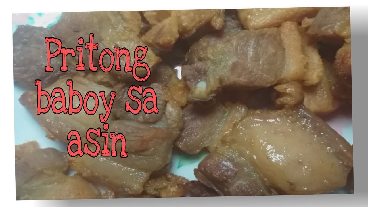 PRITONG BABOY SA ASIN| CRISPY FRIED PORK BELLY| QUICK AND EASY TO COOK ...