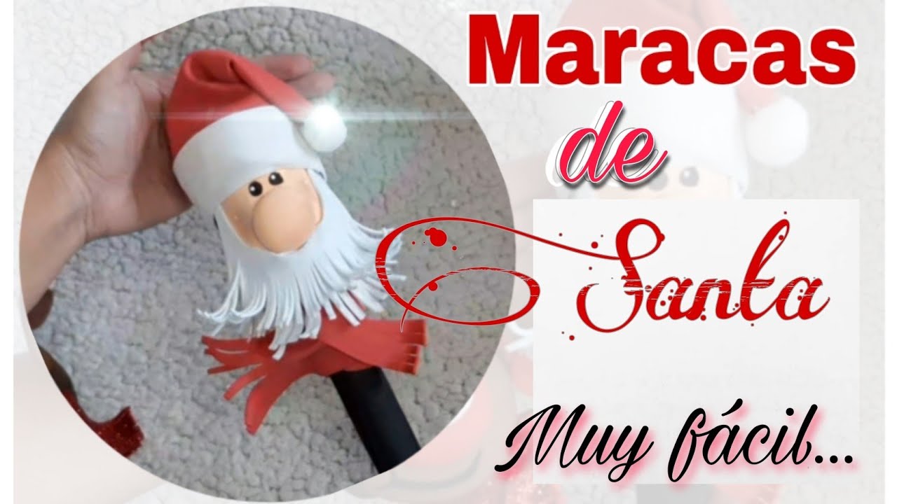 Cómo hacer una maraca de Santa con botella de plástico y foami... - YouTube