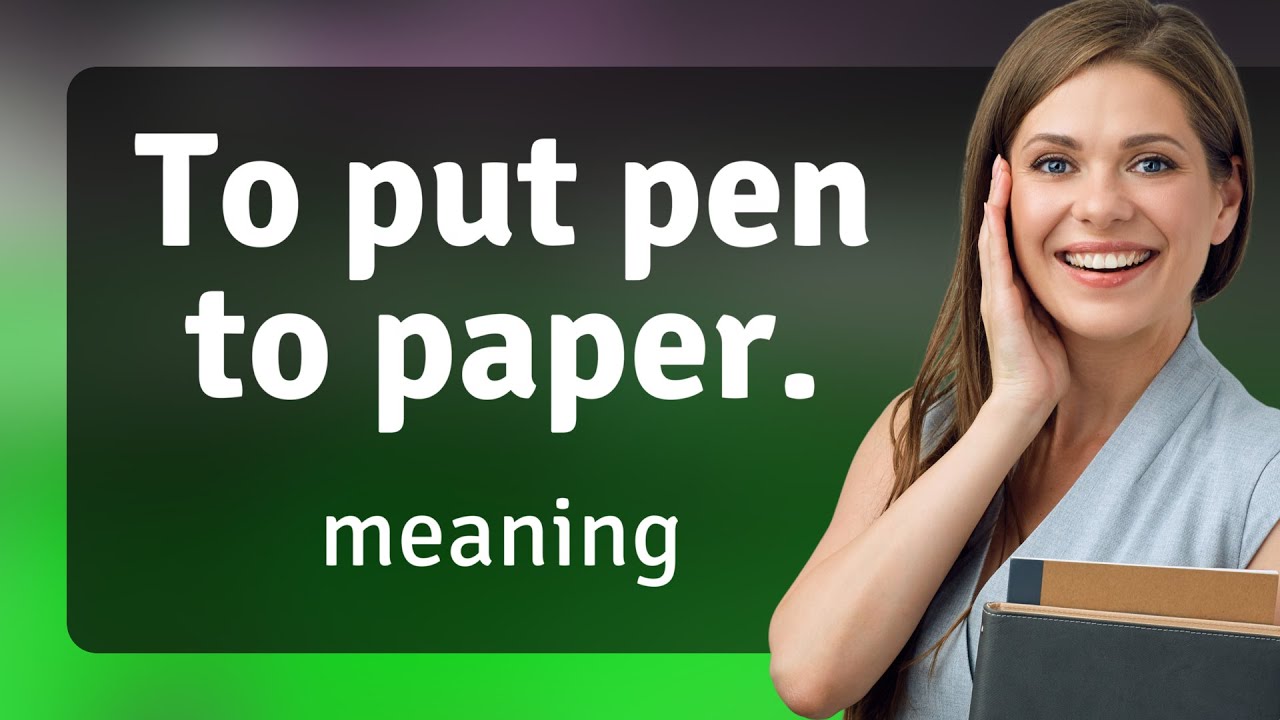 Unveiling the Art of Writing: The Power of Putting Pen to Paper - YouTube