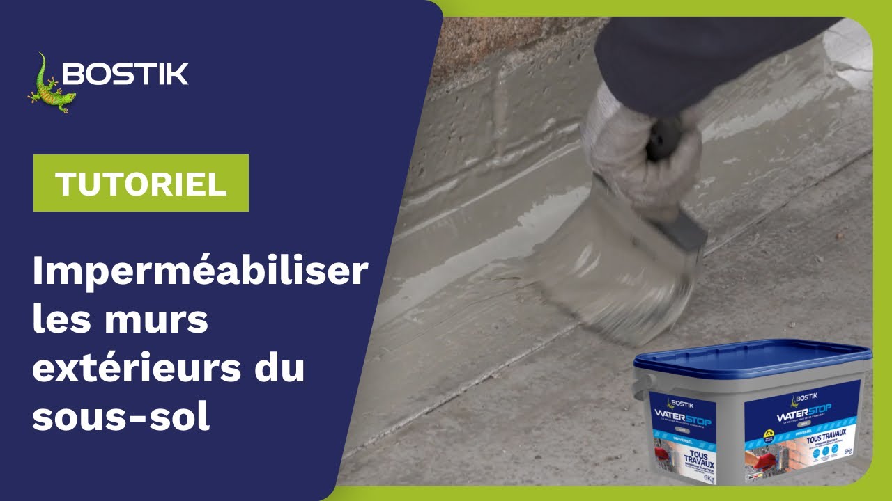 Bostik Waterstop | Imperméabiliser les murs extérieurs du sous-sol DIY ...