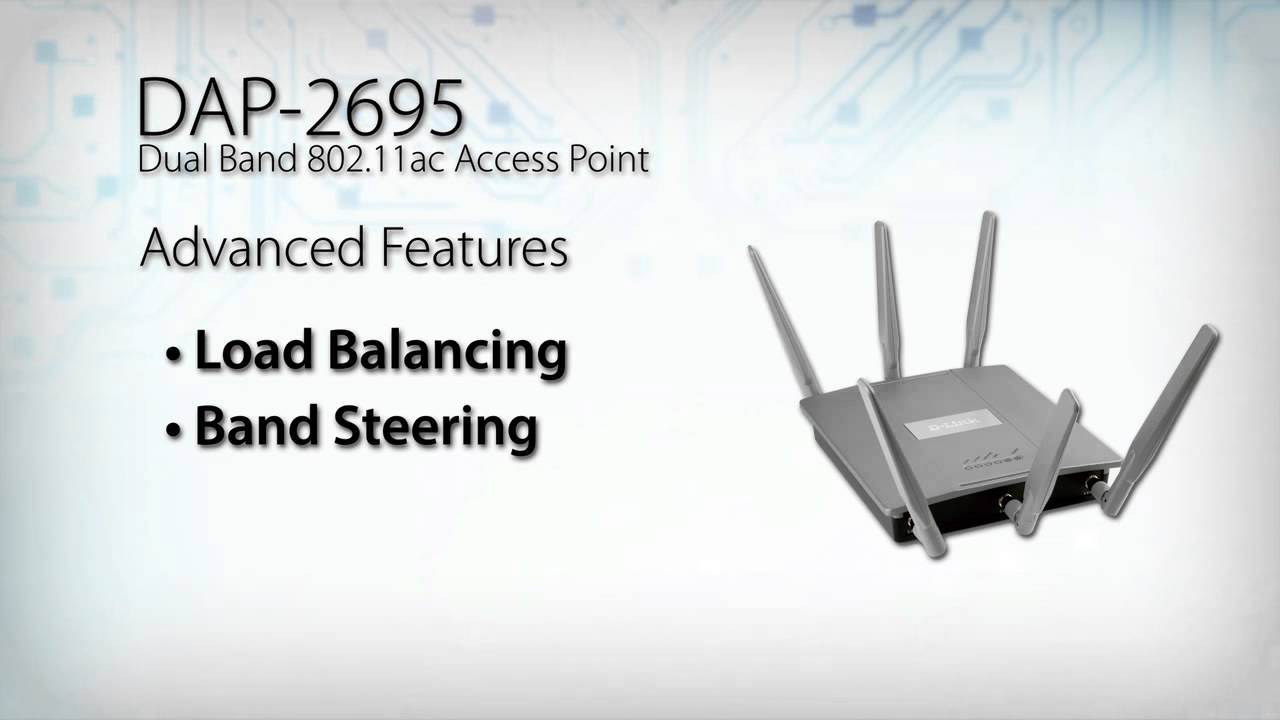 D-Link Wireless AC1750 PoE Access Point Datasheet (DAP-2695) - YouTube
