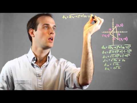 How to Find the Perimeter Using the Distance Formula : Math Calculations
