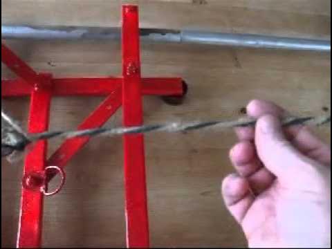My home made mini rope making machine - YouTube