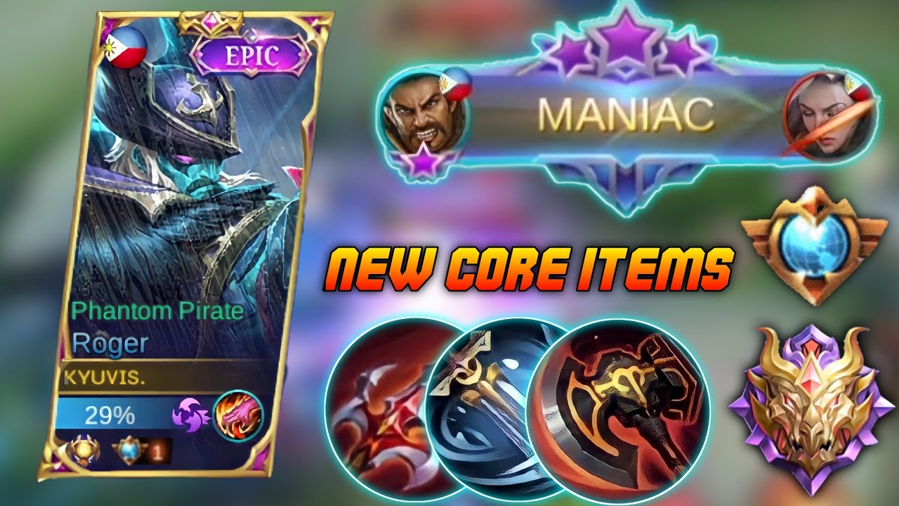 NEW CORE ITEMS FOR ROGER!! ROGER BEST BUILD IN THIS NEW SEASON | AUTO ...