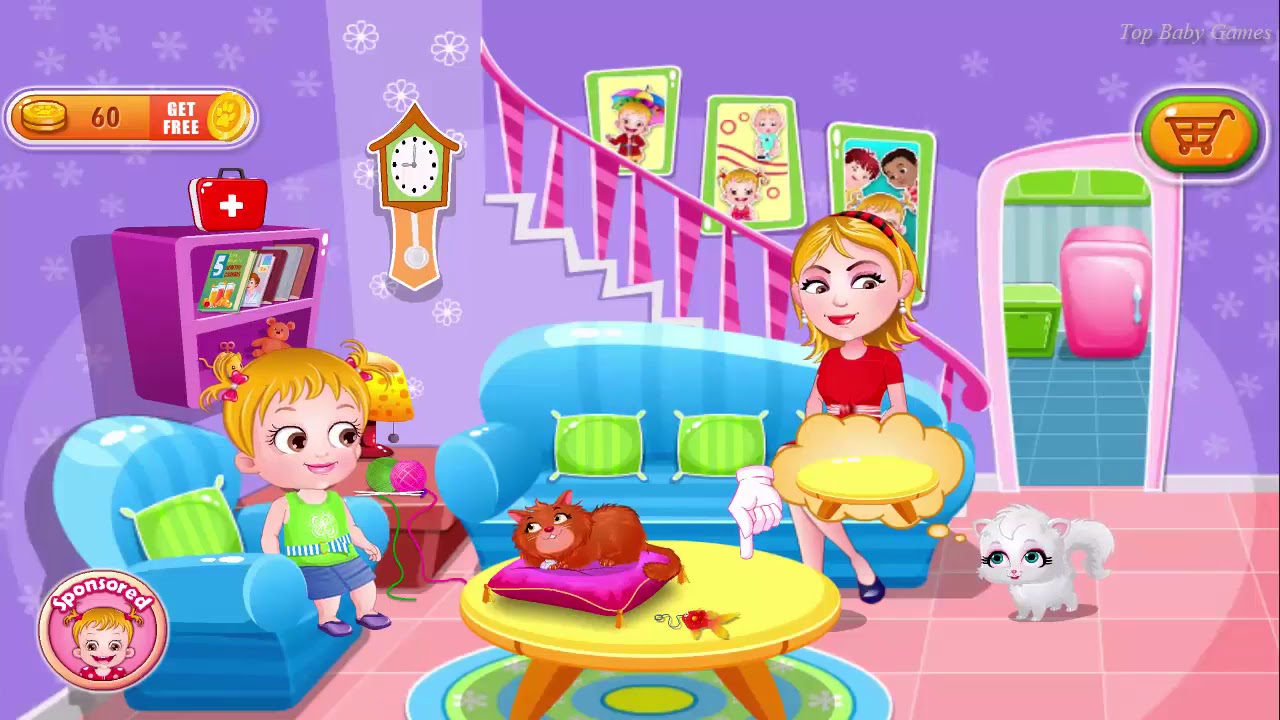 Baby Fluffy Cat - Game Baby Hazel - Kids Game - Game Top - YouTube