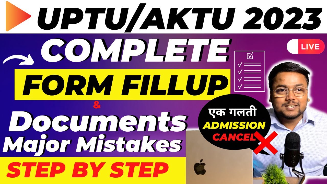 UPTU Registration 2023 📌 | 🔴 Live Step by Step | Documents | UPTU ...
