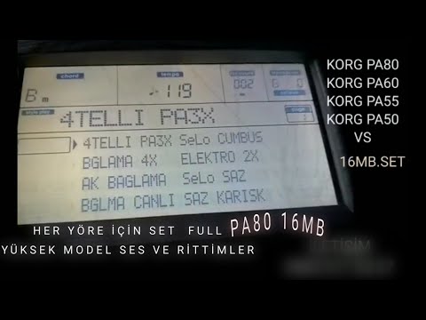 Korg pa80 mükemmel Set Yep Yeni