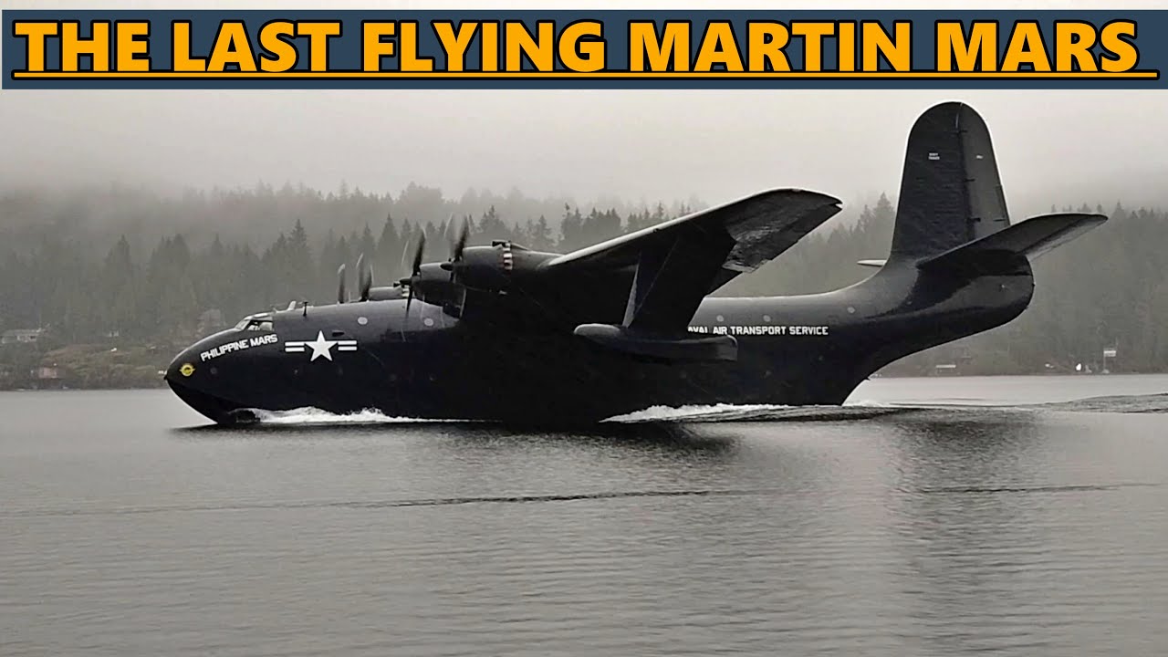 Exploring inside the Philippine Martin Mars Seaplane. Cockpit, engine ...