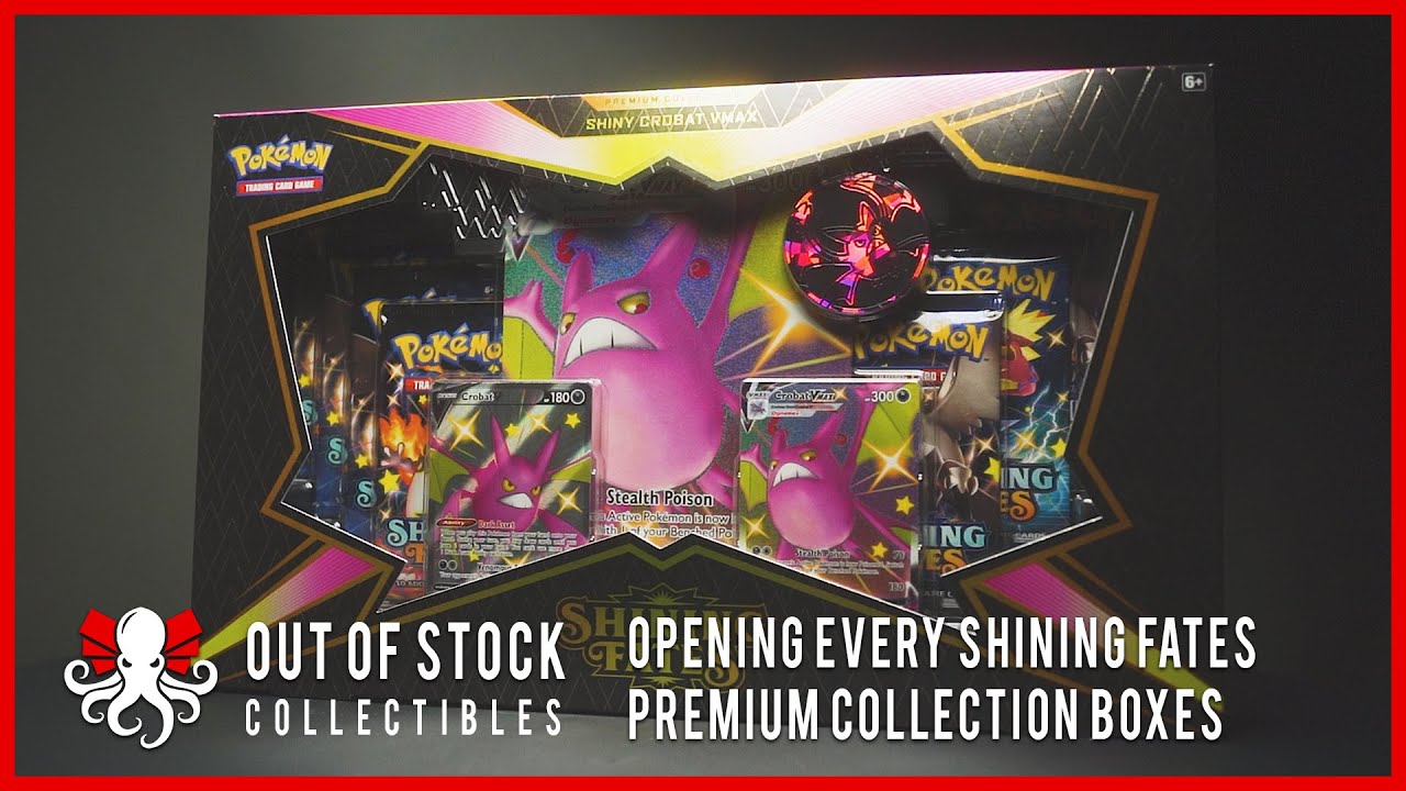 Opening Every Pokémon Shining Fates Premium Collection Box - YouTube