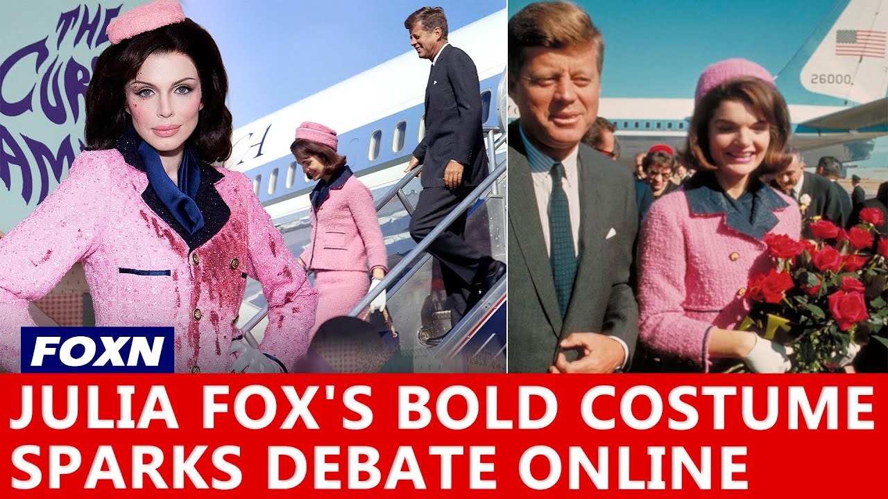 Julia Fox's Bold Jackie Kennedy Costume Sparks Debate - YouTube