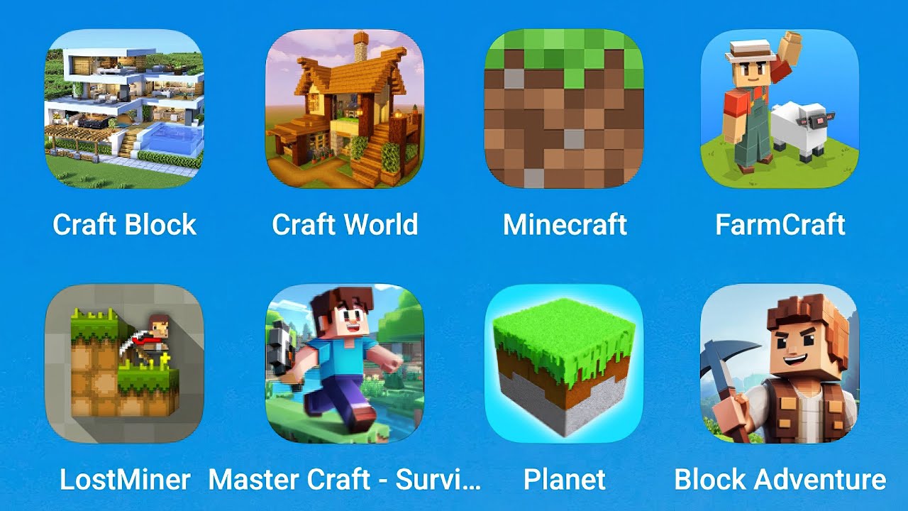 Craft Block,Craft World,Minecraft,FarmCraft,LostMiner,Master Craft ...