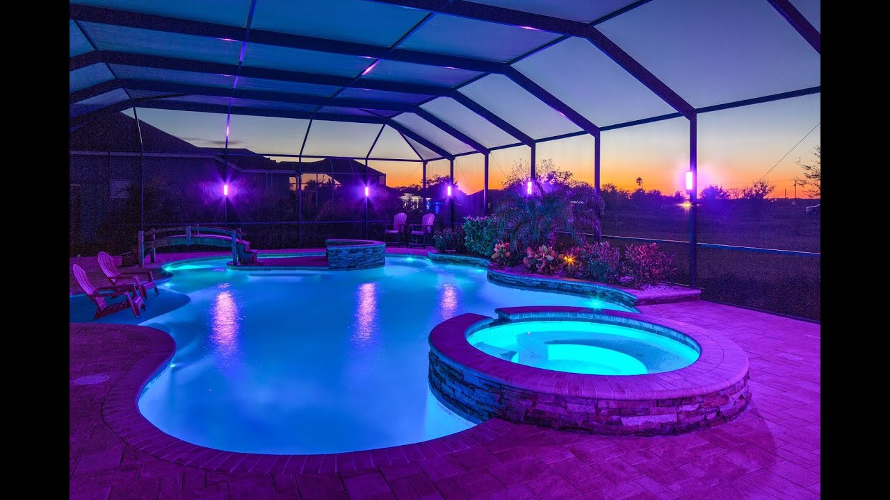 Pool Cage Lighting | LED Lanai Lighting from Sunset Lighting Design ...