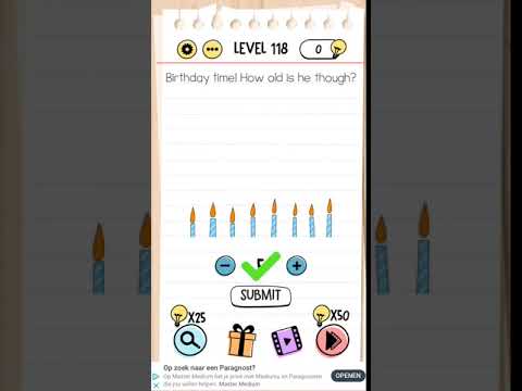 Brain Test Level 118 Birthday time! How old is he though - YouTube