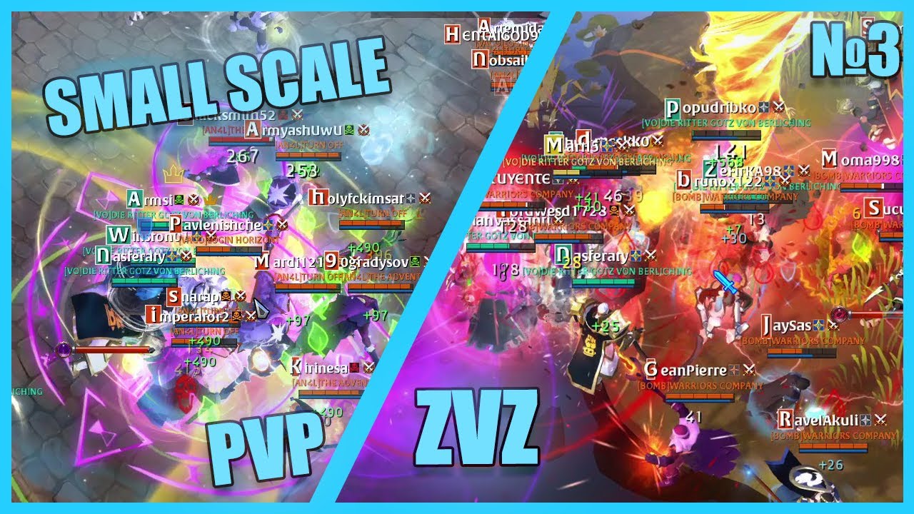 ALBION ONLINE | Альбион Онлайн | SMALL SCALE PVP №3 | ZVZ | Die ritter ...