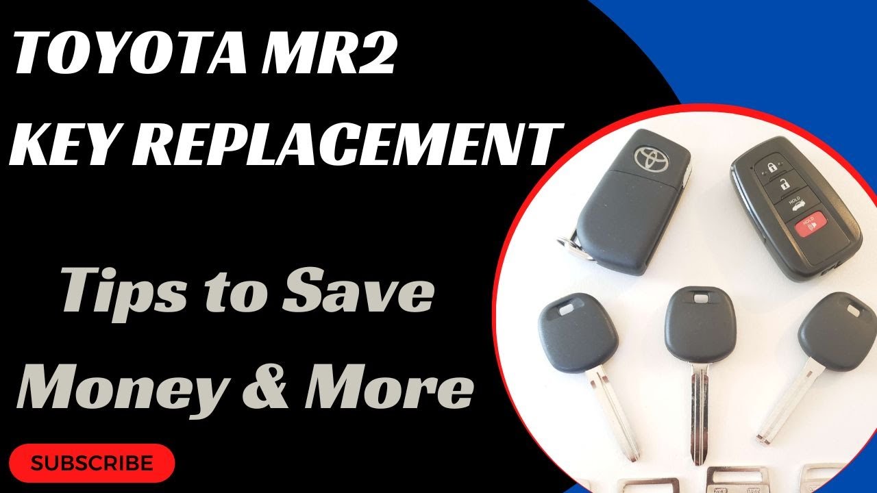 Toyota MR2 Key Replacement - How to Get a New Key. (Tips to Save Money ...