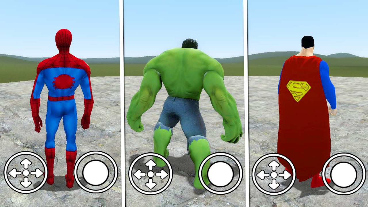 PLAYING AS EVERY MARVEL SUPERHEROES in Garry's Mod - YouTube