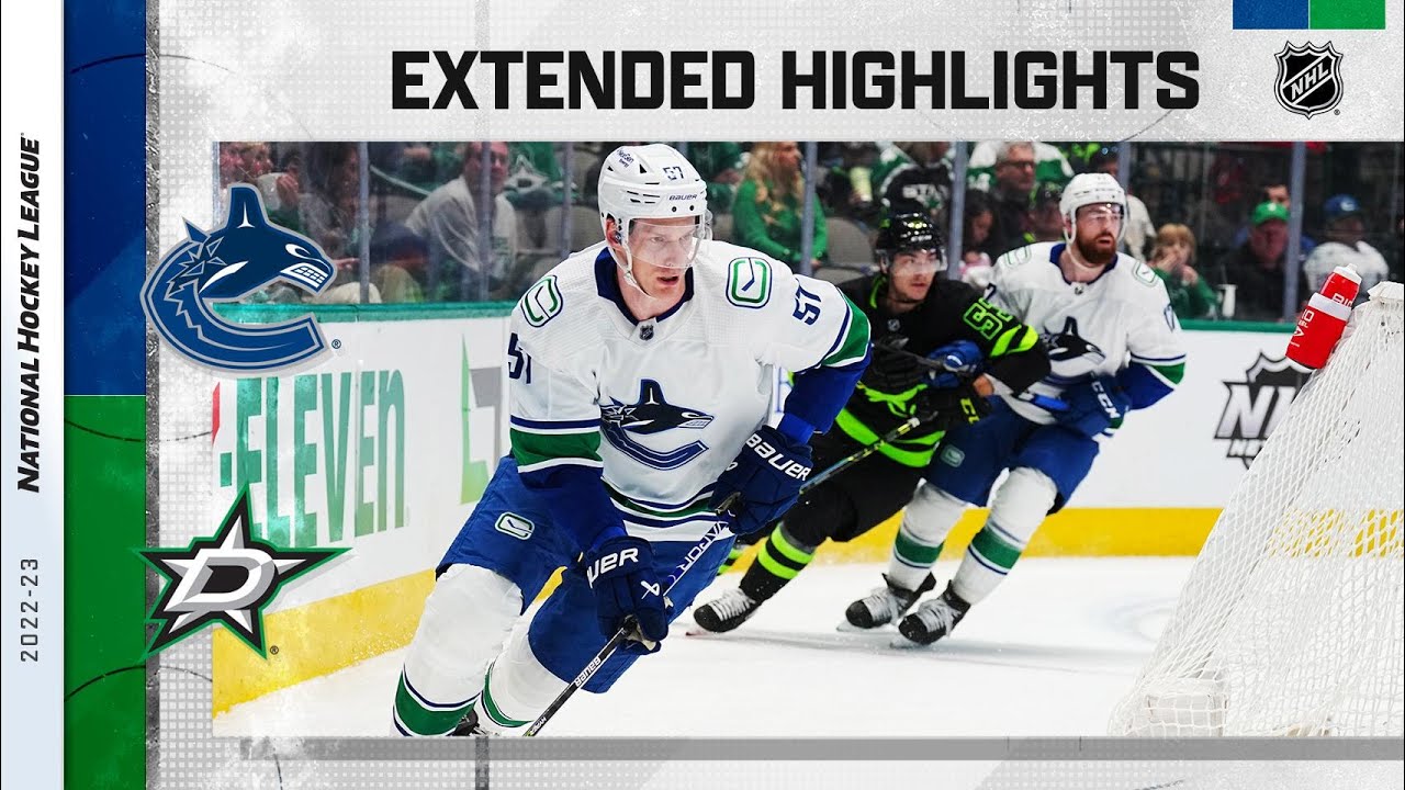 Vancouver Canucks vs. Dallas Stars Mar 25, 2023 HIGHLIGHTS - YouTube