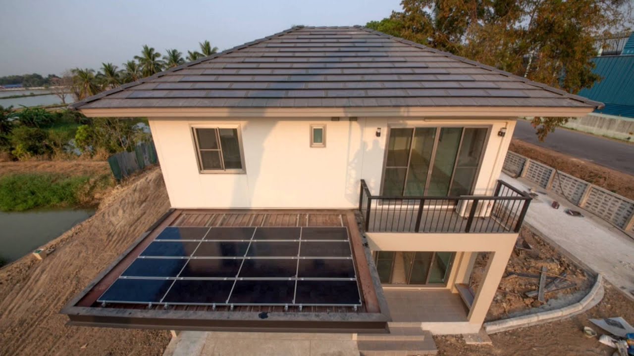 Solar Cell House by Star8 Thailand - YouTube